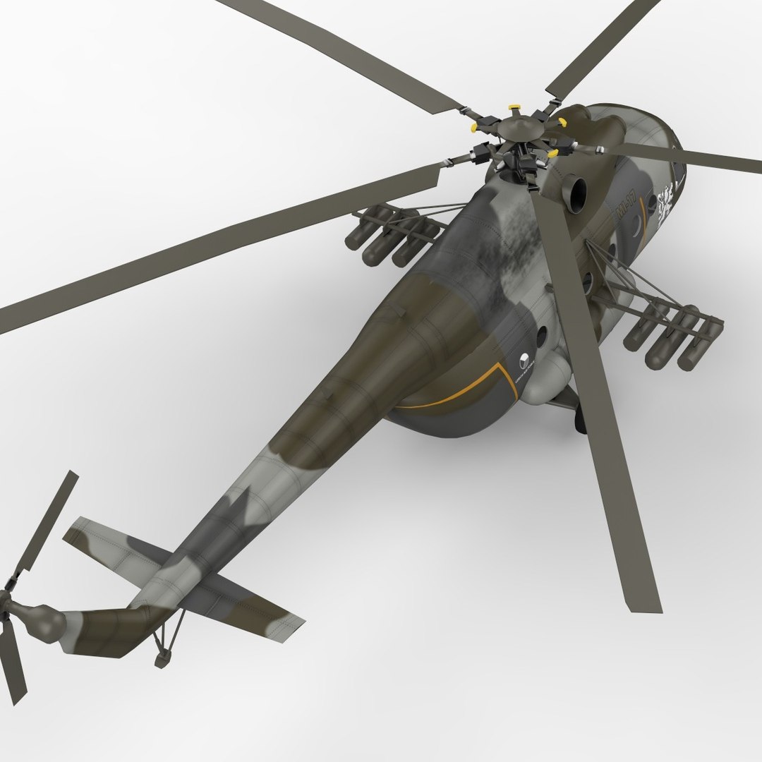 Mi-17 Pre-rigged Craft Director 3d Model
