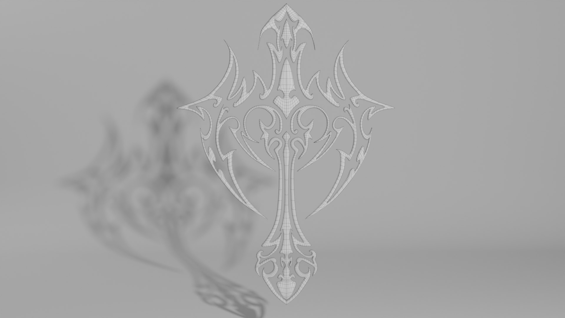 3D Gothic Cross Model - TurboSquid 1850417