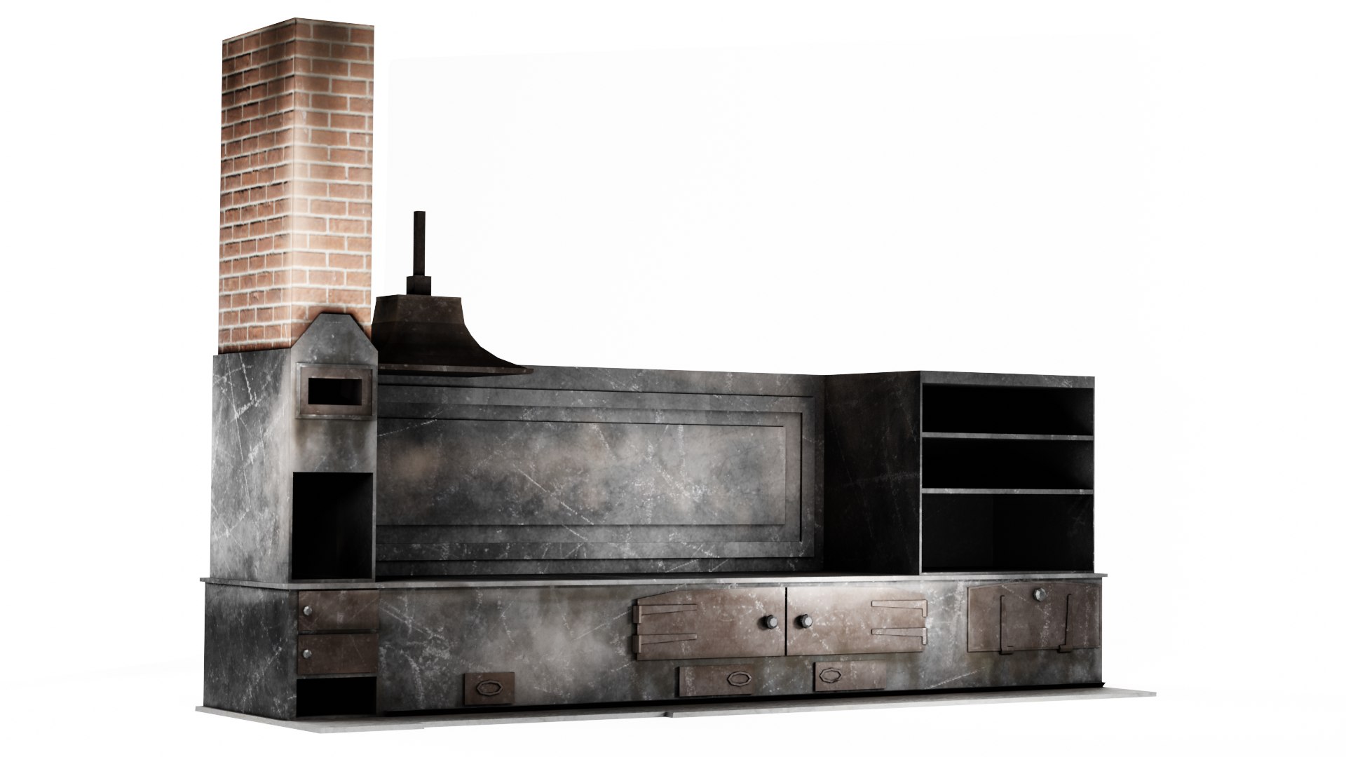 3D Medieval Kitchen Model - TurboSquid 1387221