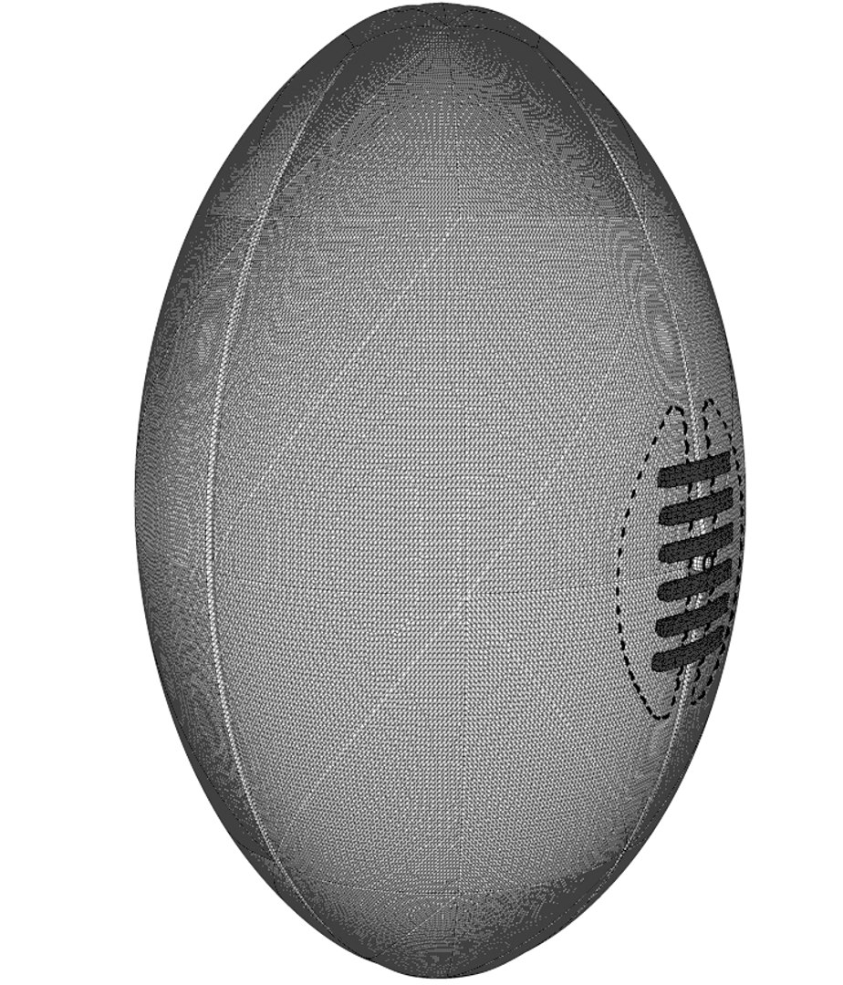 Rugby Ball 3d Model