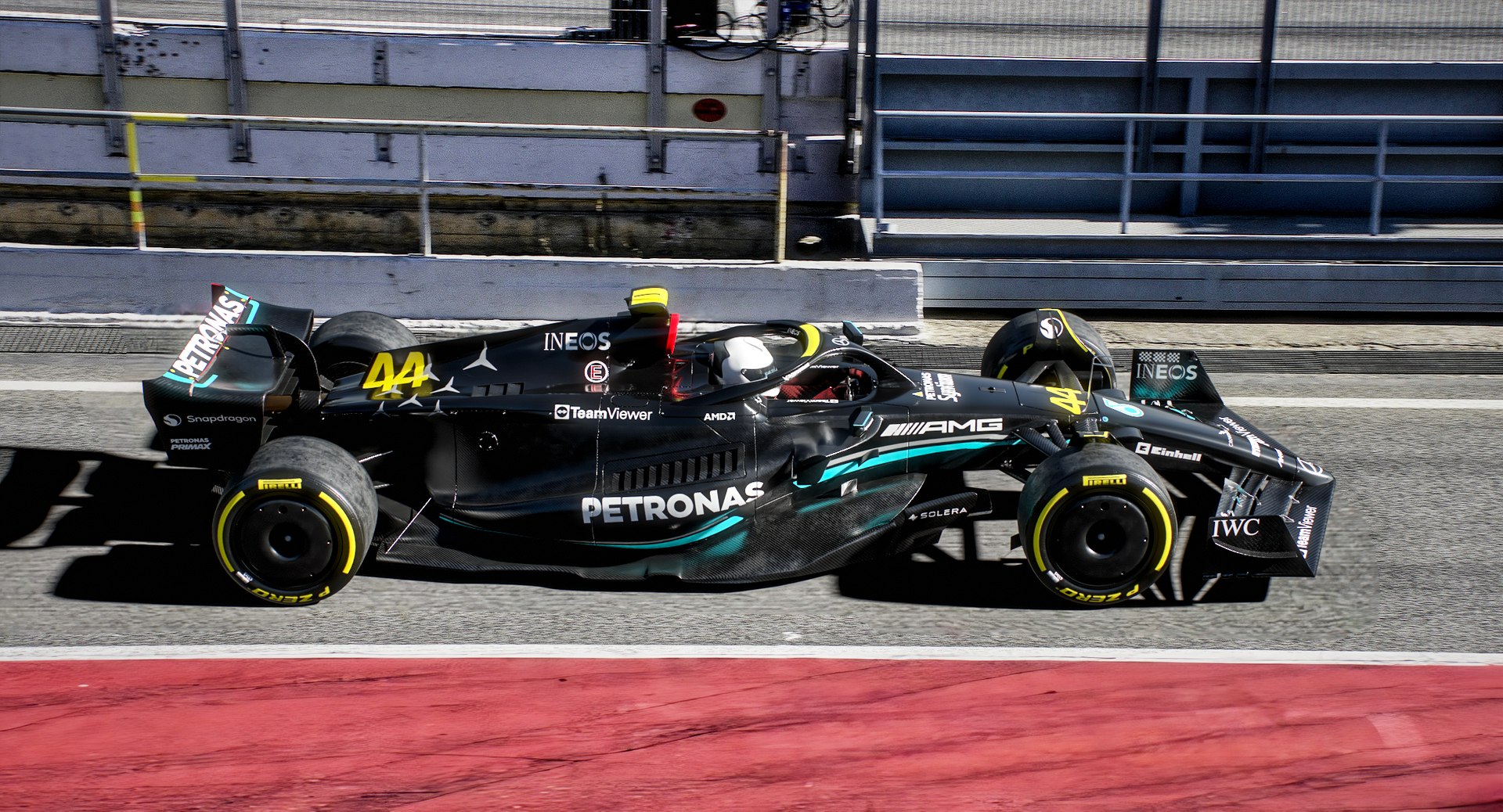 F1 Mercedes W14B Monaco Update Season 2023 model - TurboSquid 2077586