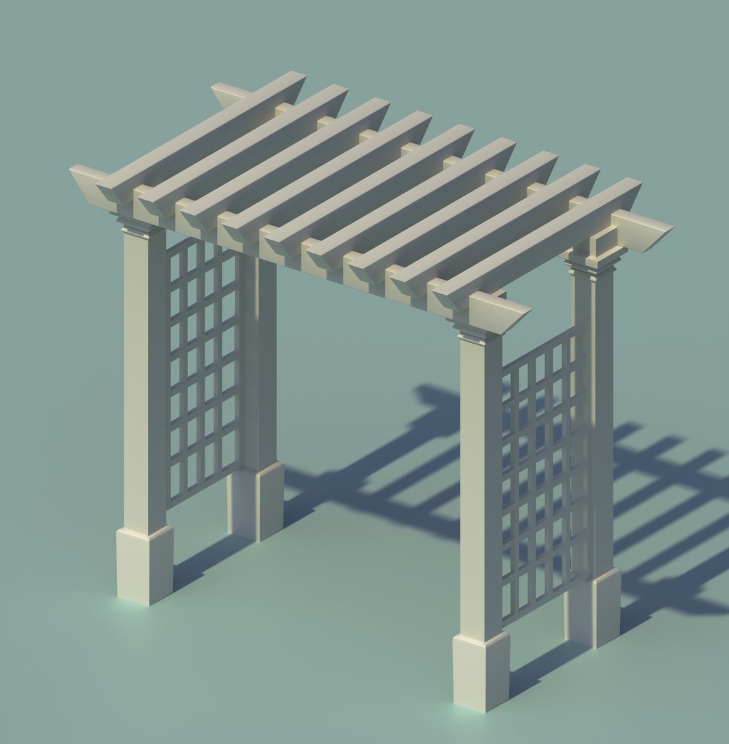 Pergola 3D Model - TurboSquid 2195740