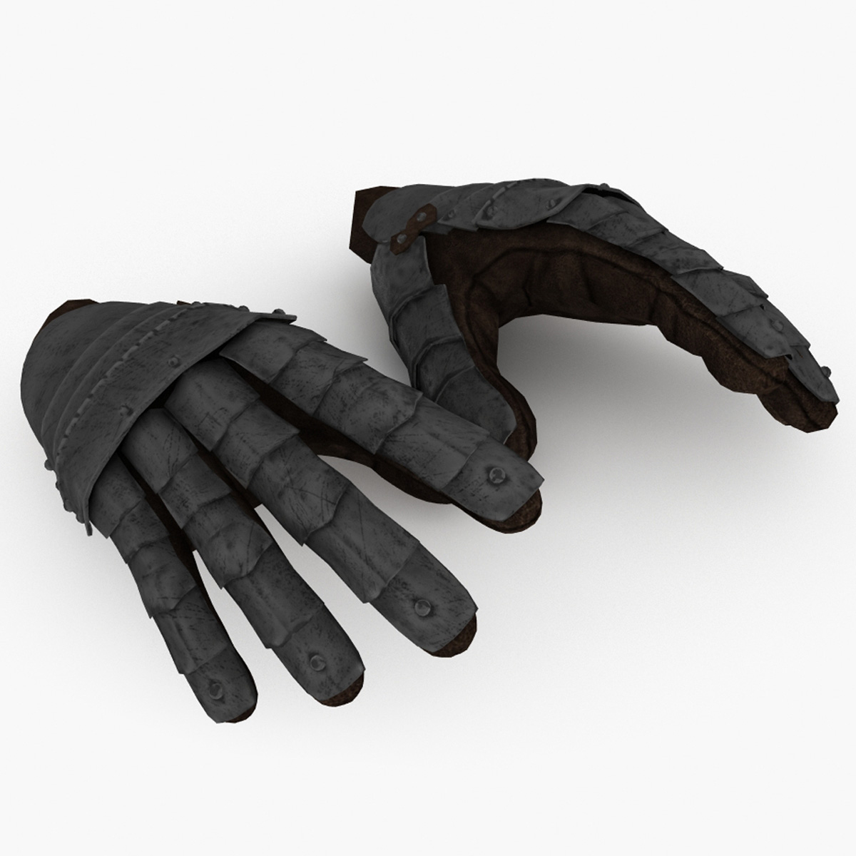 medieval gauntlet v3 3d model