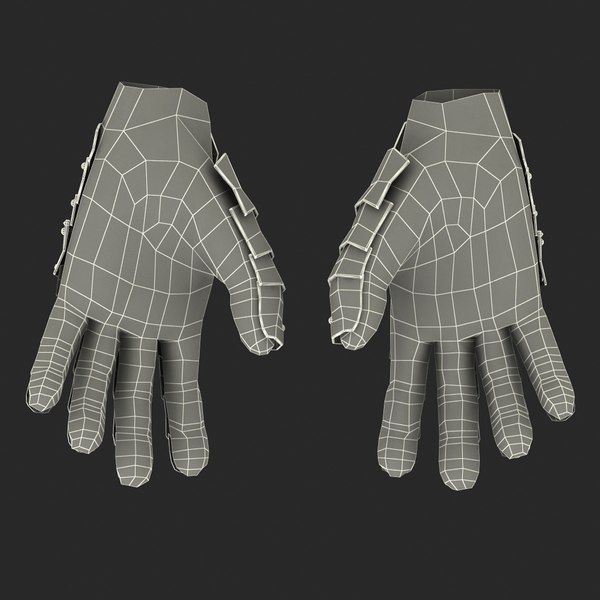 medieval gauntlet v3 3d model