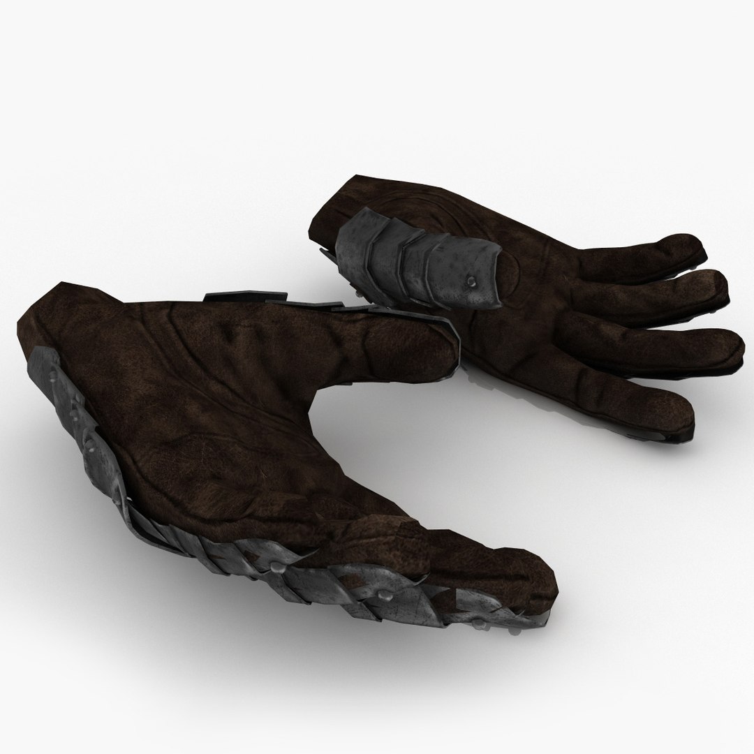 Medieval Gauntlet V3 3d Model