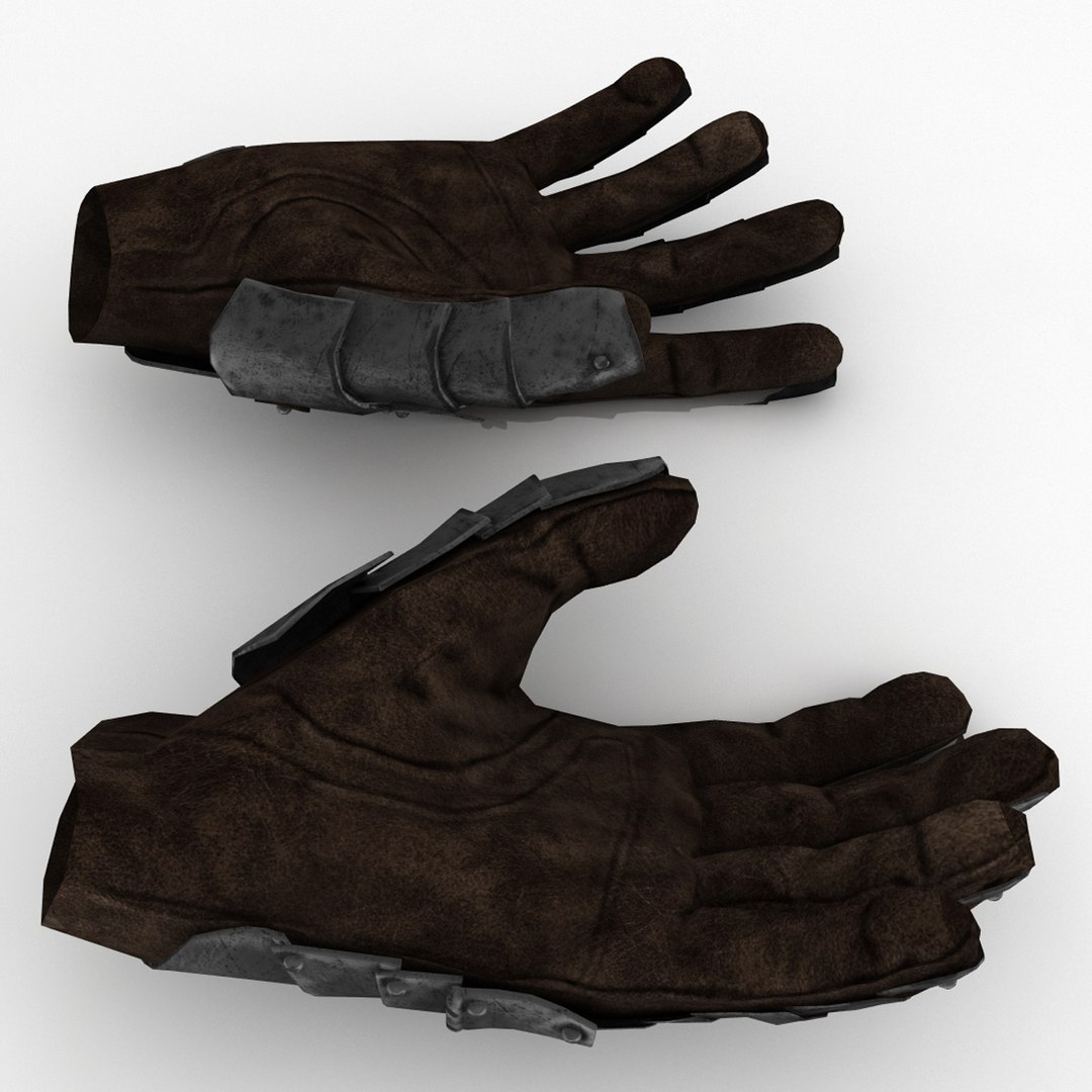 Medieval Gauntlet V3 3d Model