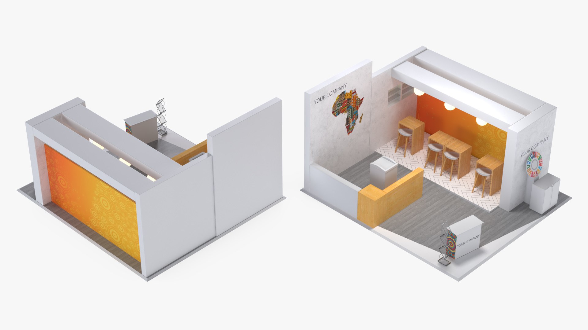 Cozy Stand For Trade Show 3D Model - TurboSquid 2277615