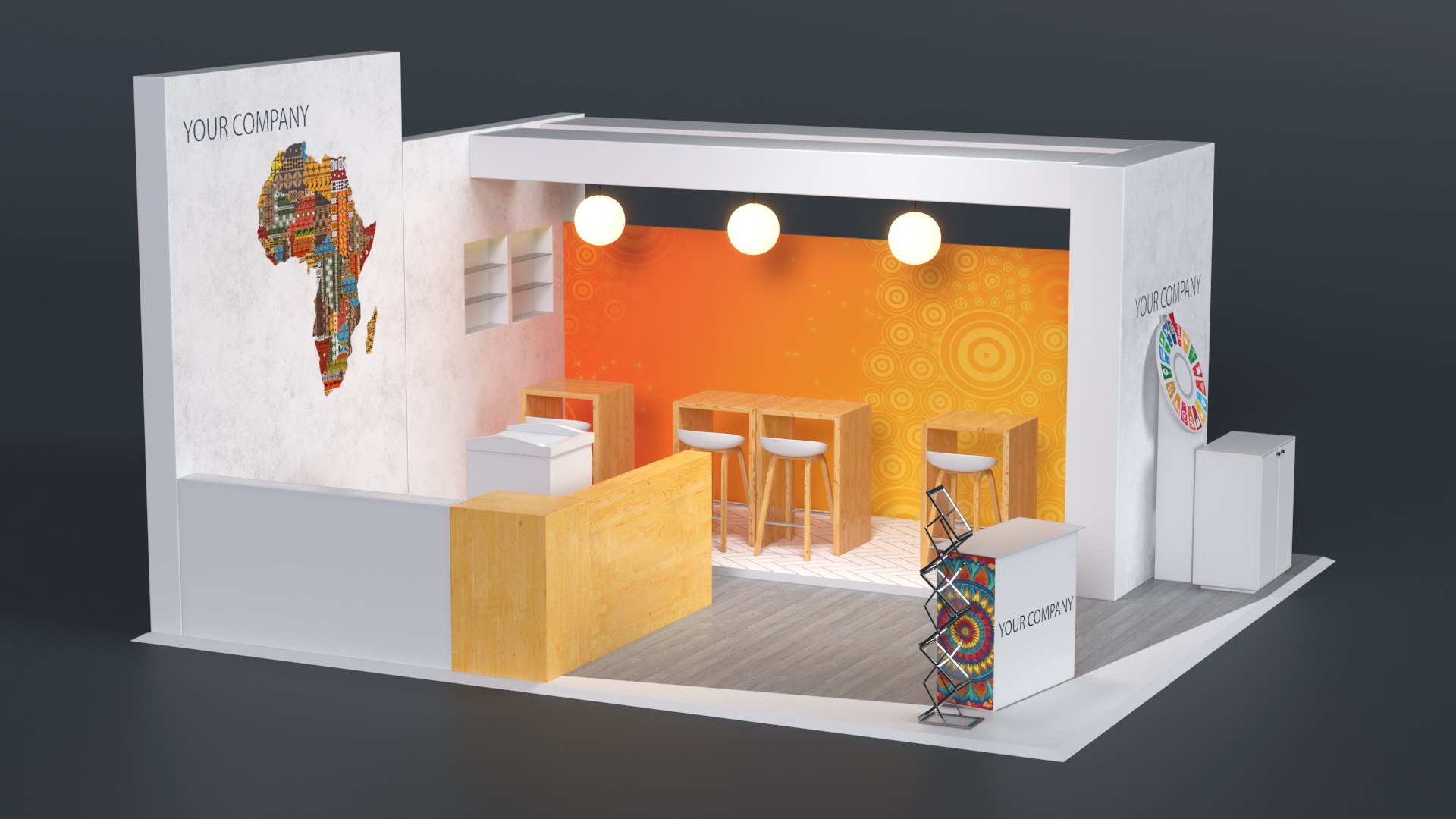 Cozy Stand For Trade Show 3D Model - TurboSquid 2277615