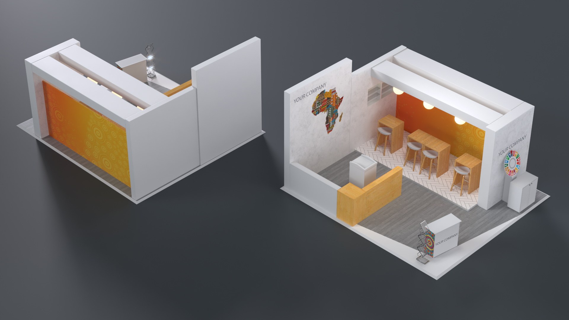 Cozy Stand For Trade Show 3D Model - TurboSquid 2277615