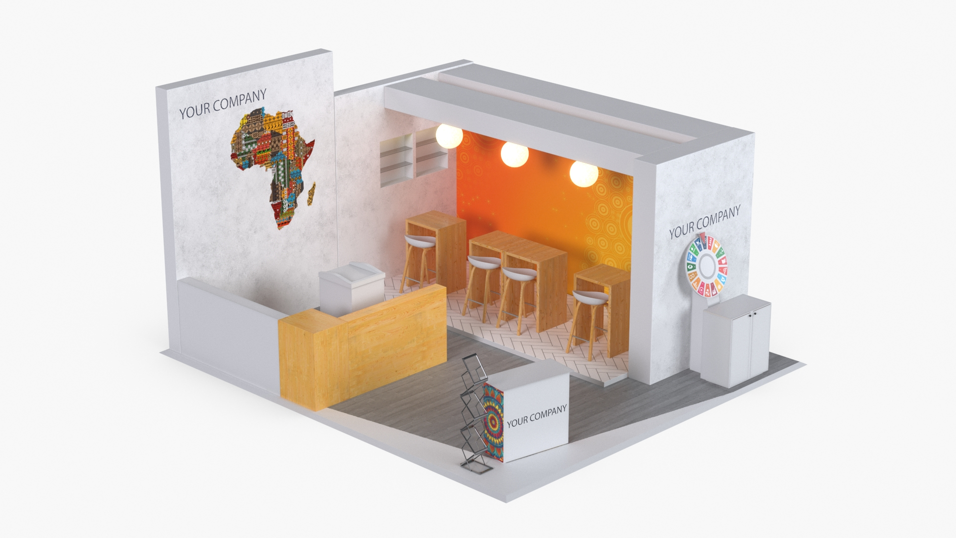 Cozy Stand For Trade Show 3D Model - TurboSquid 2277615