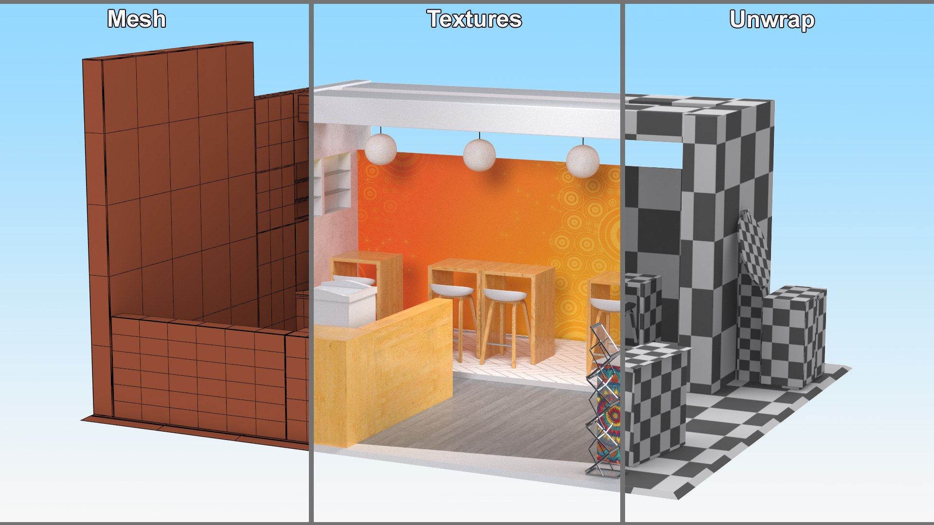 Cozy Stand For Trade Show 3D Model - TurboSquid 2277615