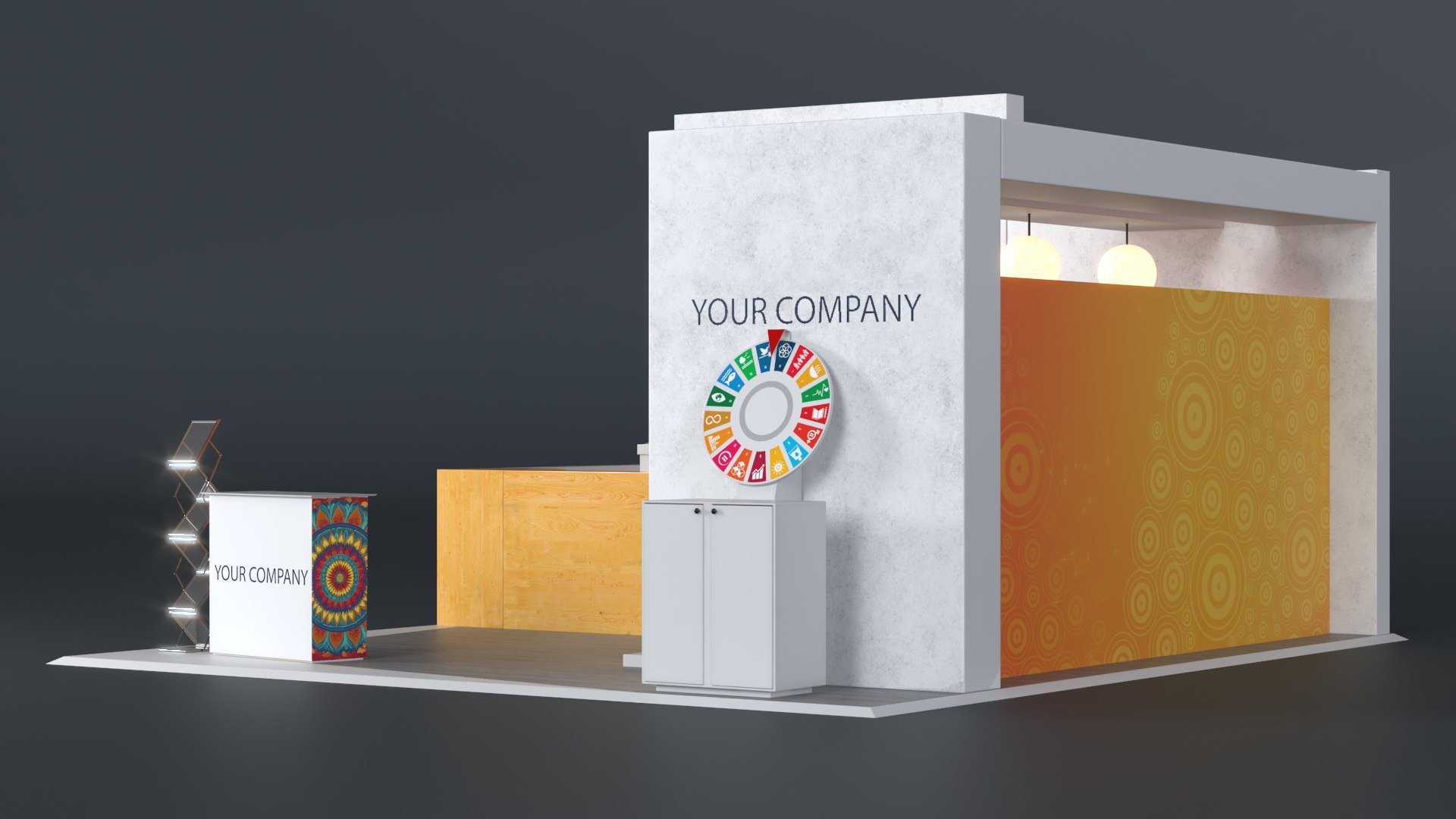 Cozy Stand For Trade Show 3D Model - TurboSquid 2277615