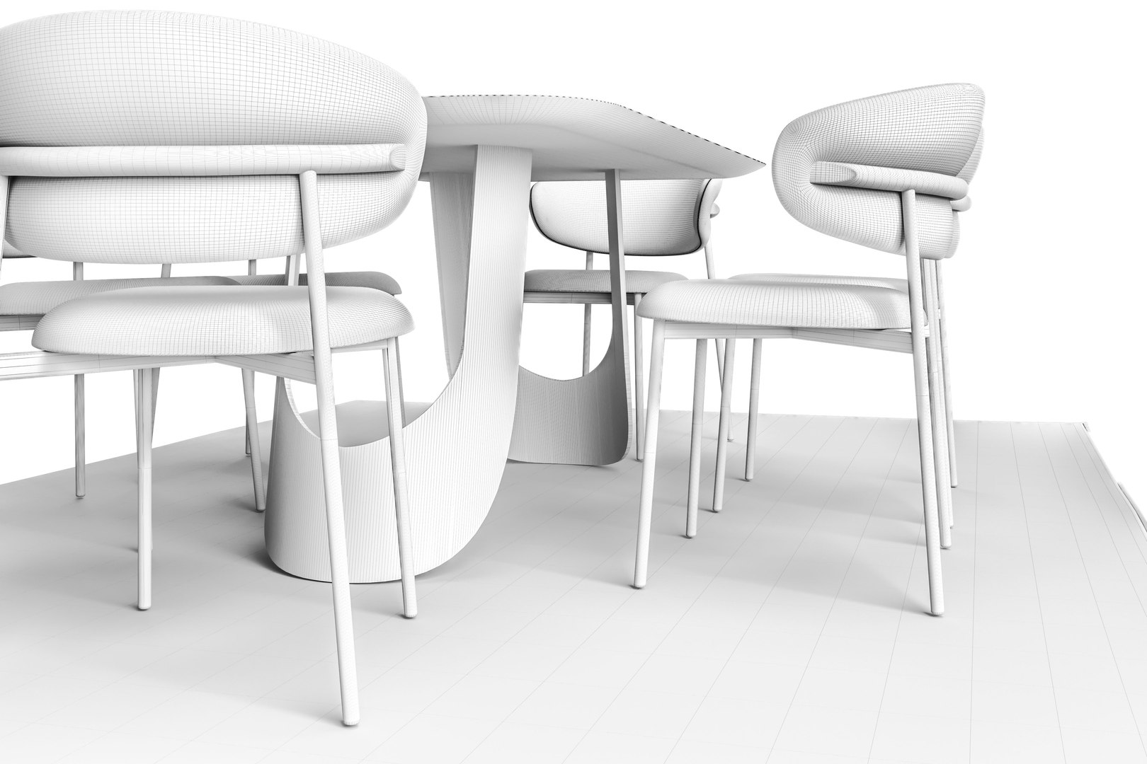 Dining set model - TurboSquid 1883252