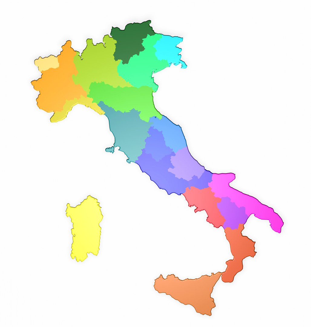 3D Italy Regions - TurboSquid 1341832