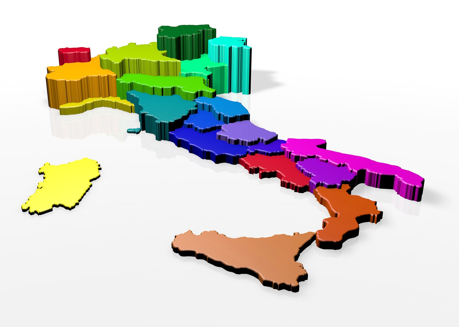 3D Italy Regions - TurboSquid 1341832