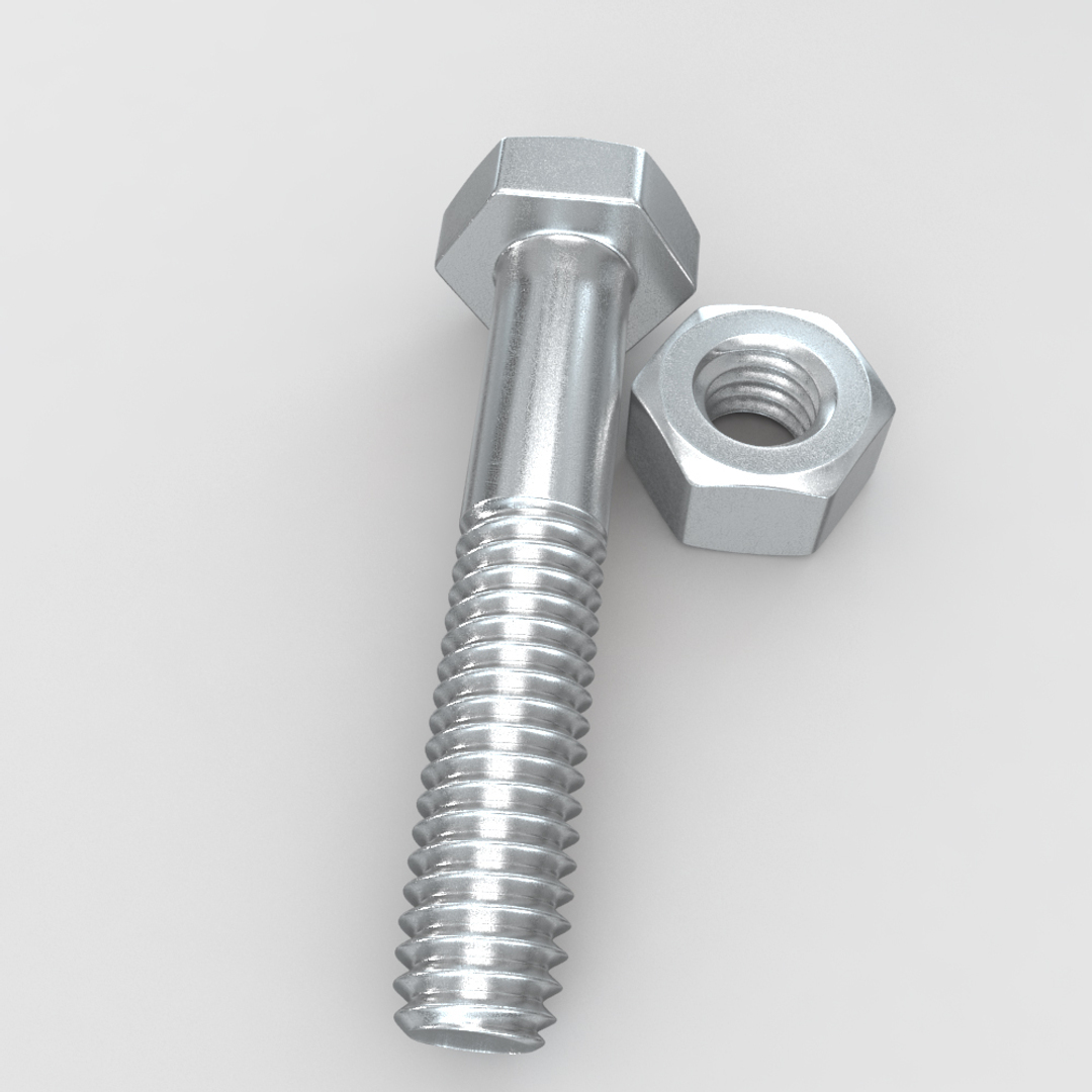Nut Bolt 3d Max
