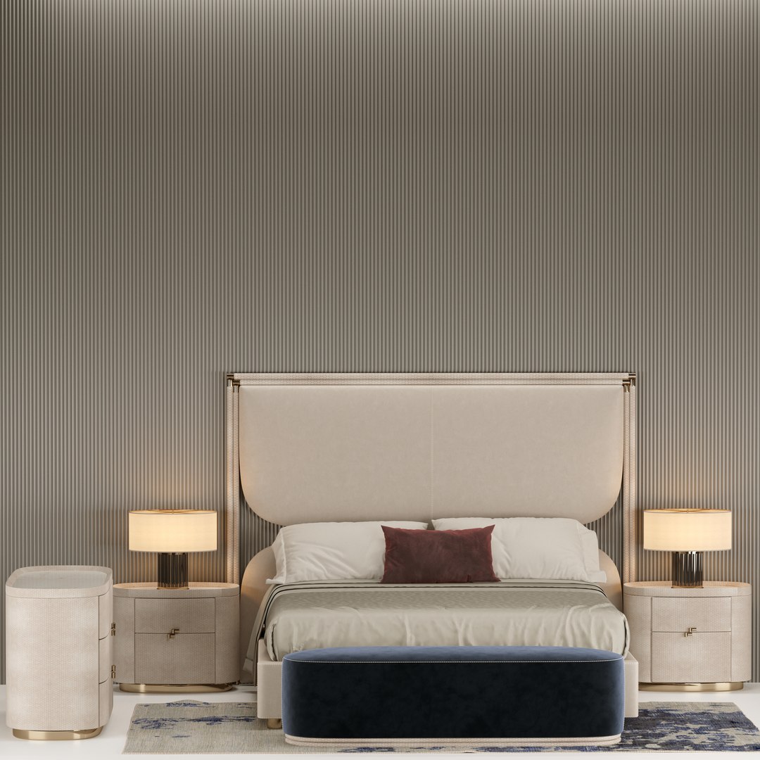 Rugiano Boheme Bed 3D Model - TurboSquid 2065472