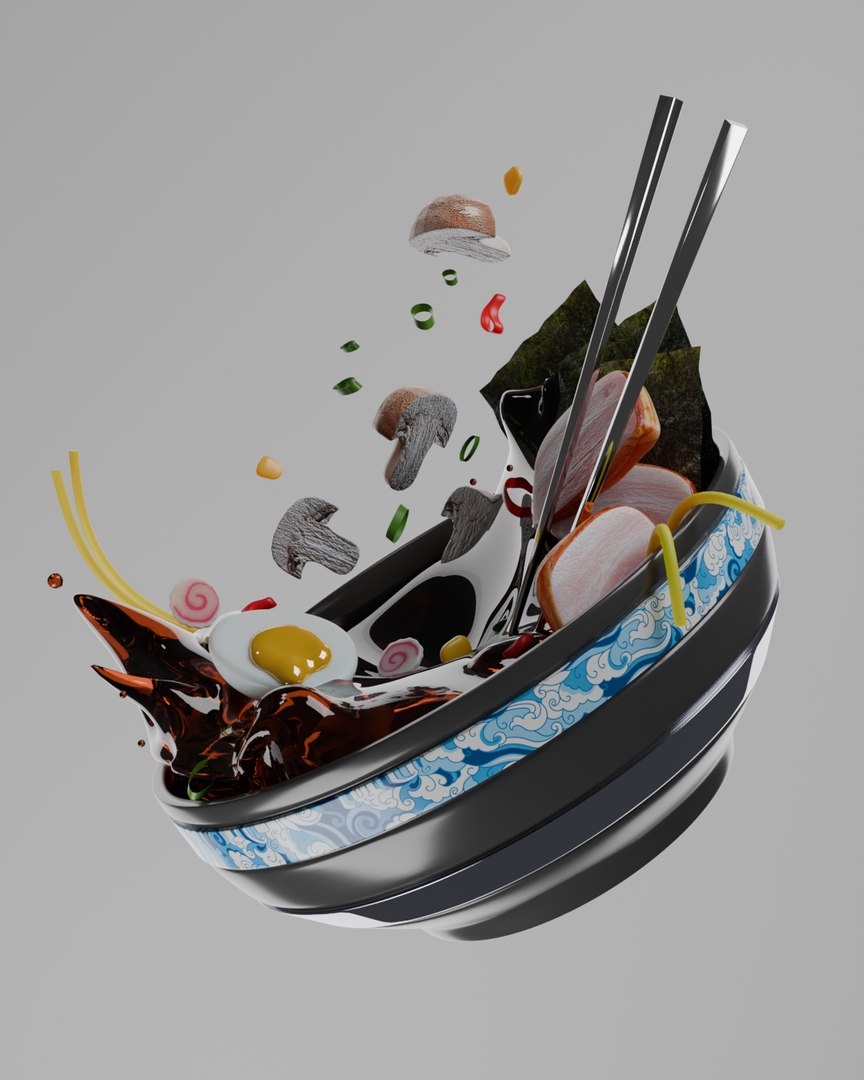 3D Ramen Model - TurboSquid 2295750