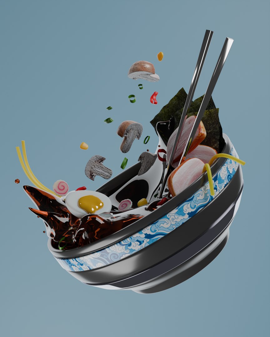 3D Ramen Model - TurboSquid 2295750