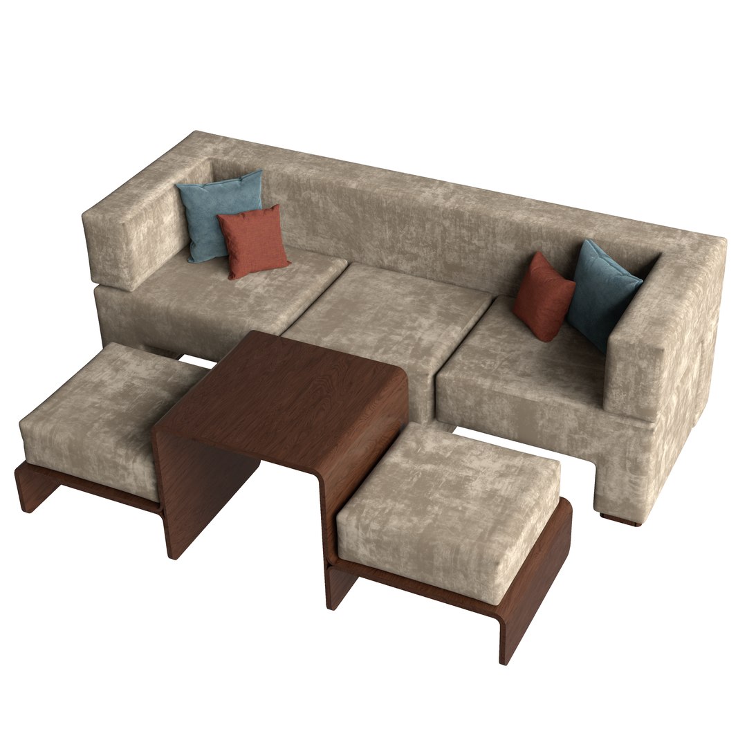 MODULAR SOFA 3D Model - TurboSquid 2232007