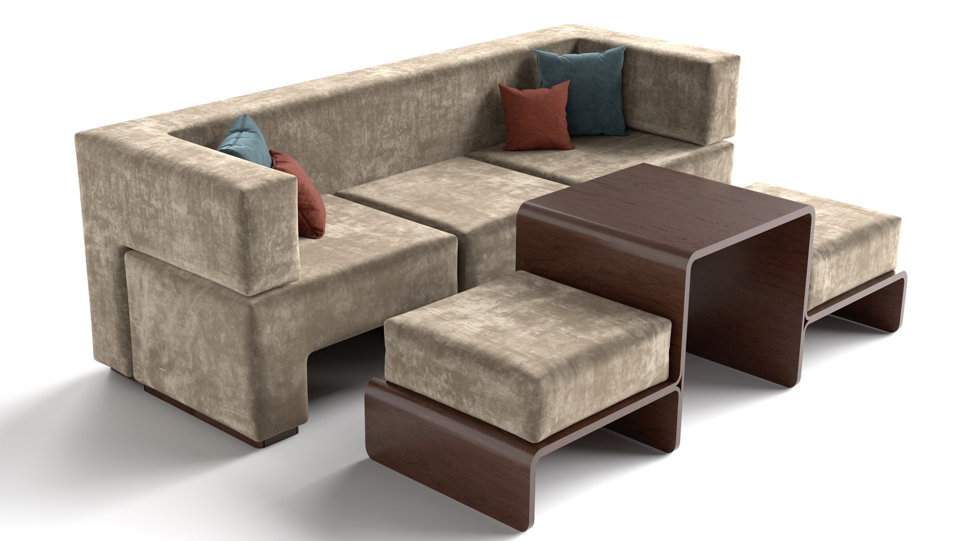 MODULAR SOFA 3D Model - TurboSquid 2232007
