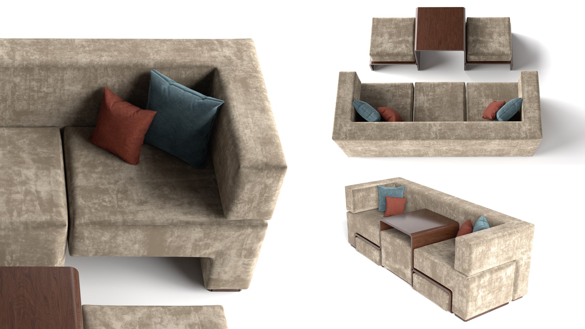 MODULAR SOFA 3D Model - TurboSquid 2232007