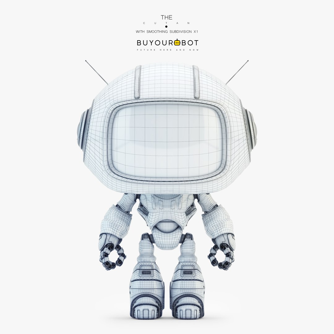 Lovely Black Robot - Model - TurboSquid 1473287