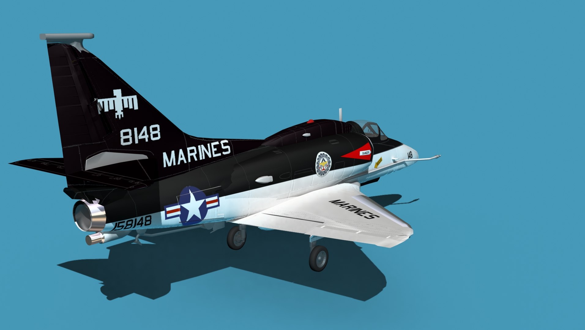 3D Douglas A-4M Skyhawk V09 USMC - TurboSquid 1917220