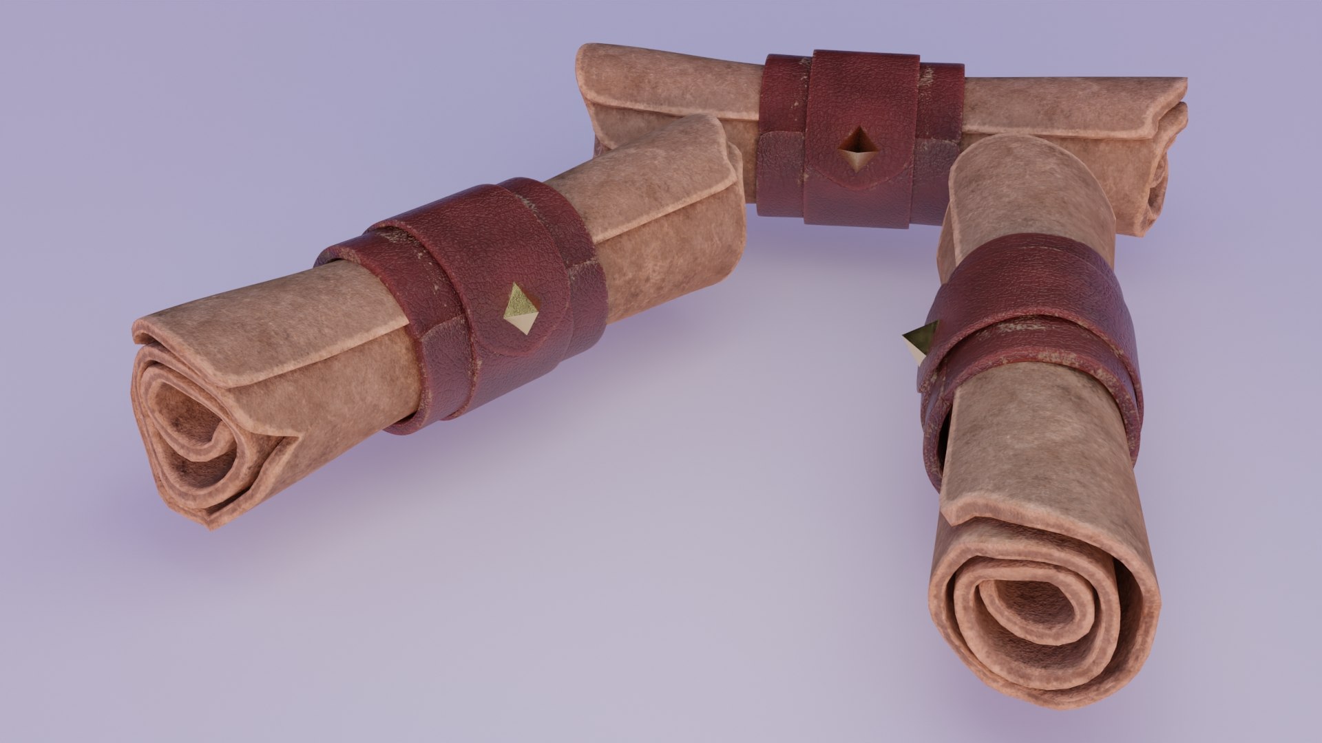 Folding Treasure Map Low-poly Model 3D - TurboSquid 1865012