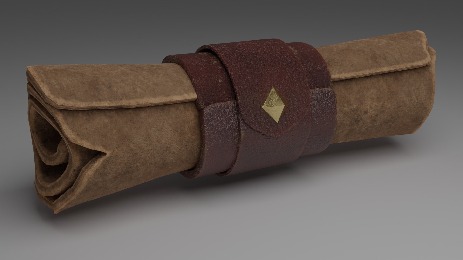 Folding Treasure Map Low-poly Model 3D - TurboSquid 1865012