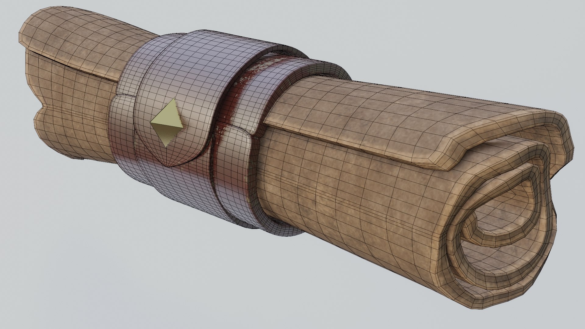 Folding Treasure Map Low-poly Model 3D - TurboSquid 1865012