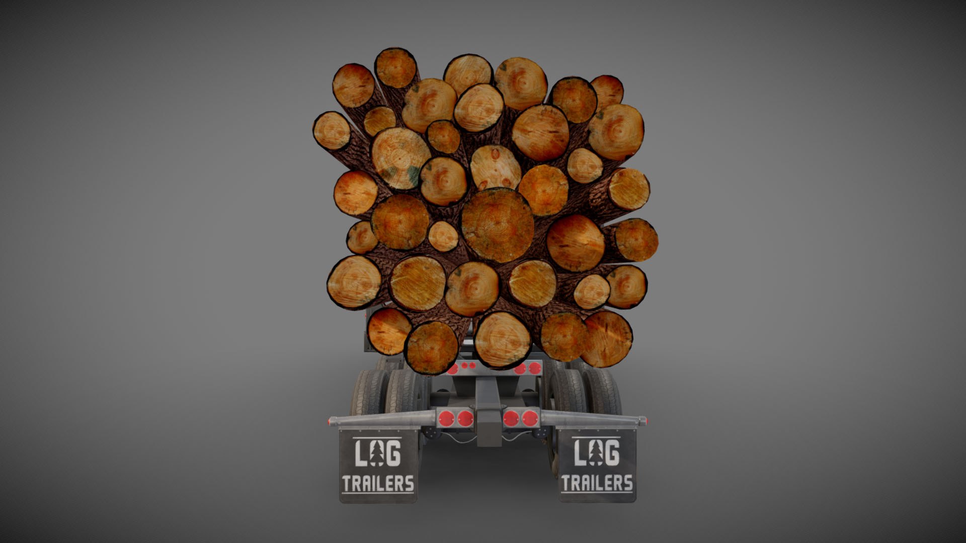 3D Log Trailer - TurboSquid 1613180