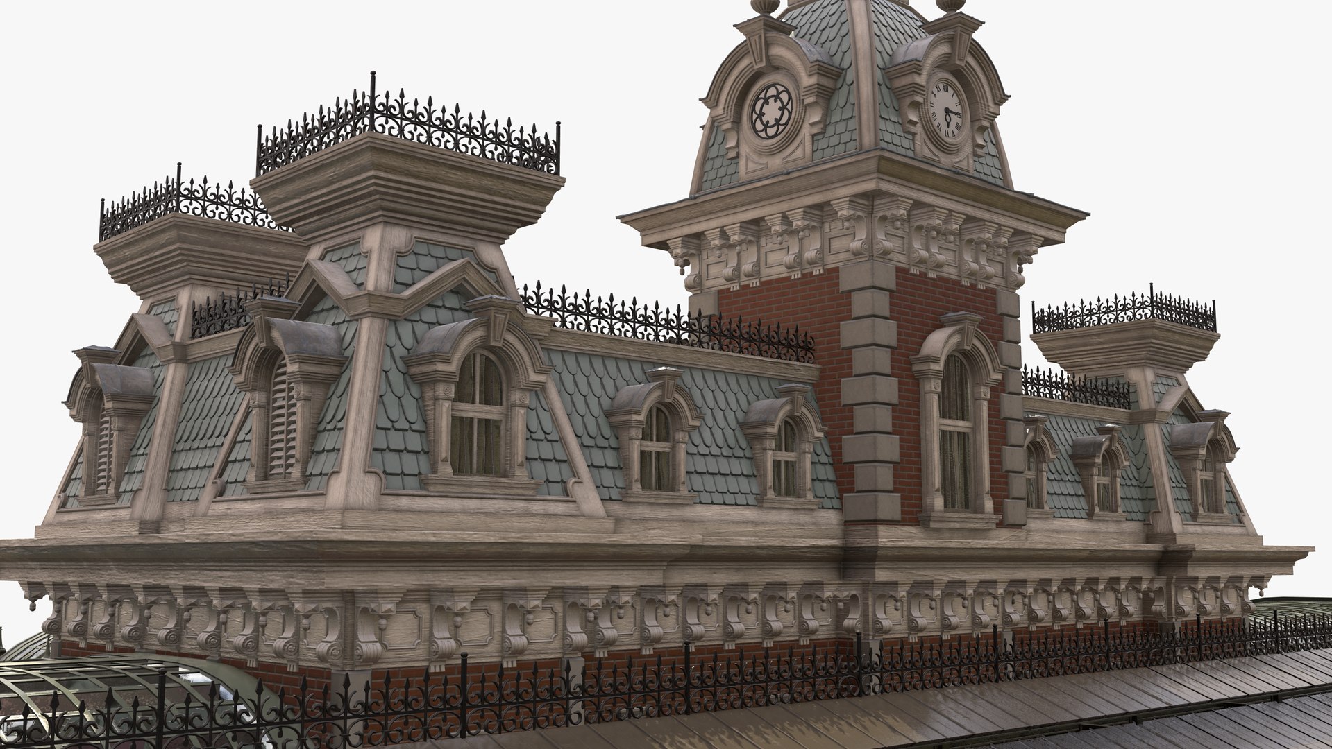 Railroad Main Street Station Interior 3D Model - TurboSquid 1642472