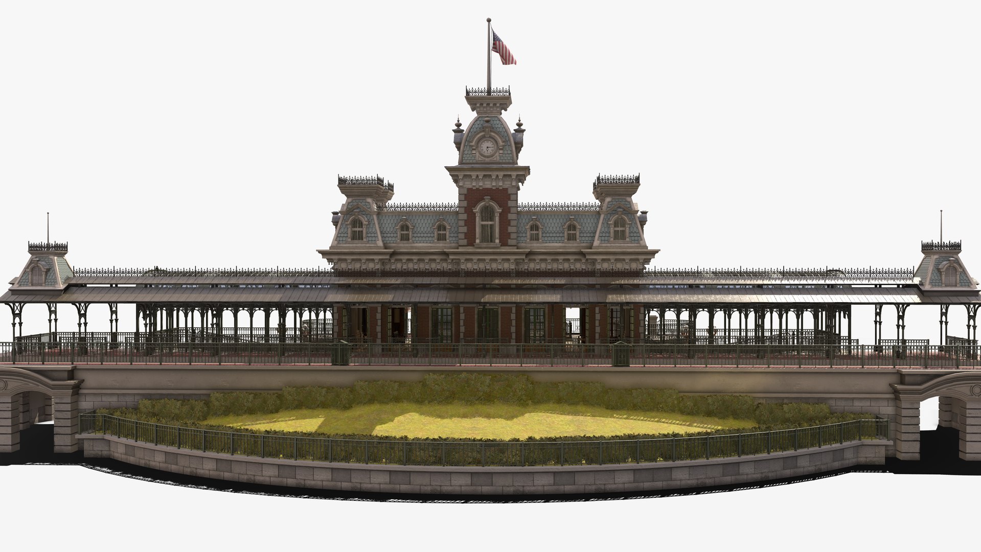 Railroad Main Street Station Interior 3D Model - TurboSquid 1642472