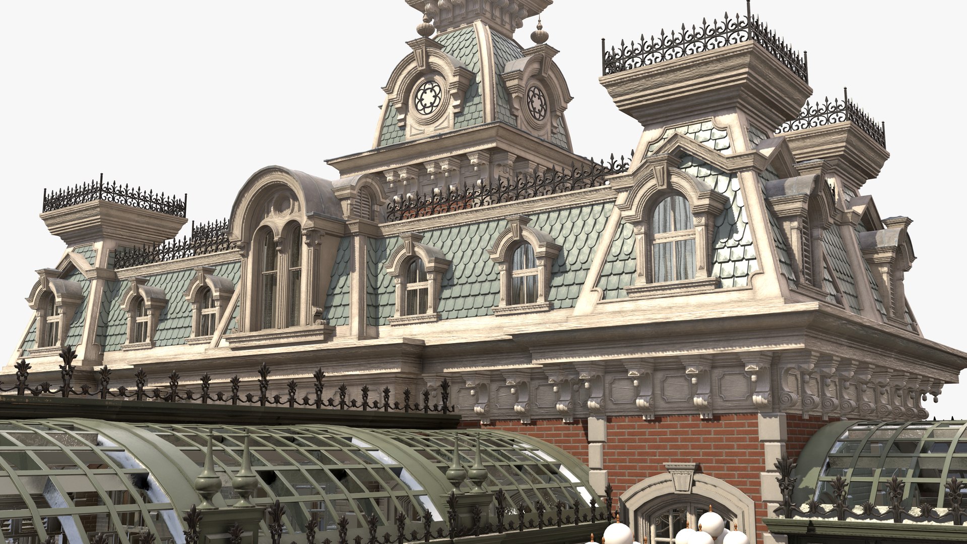 Railroad Main Street Station Interior 3D Model - TurboSquid 1642472