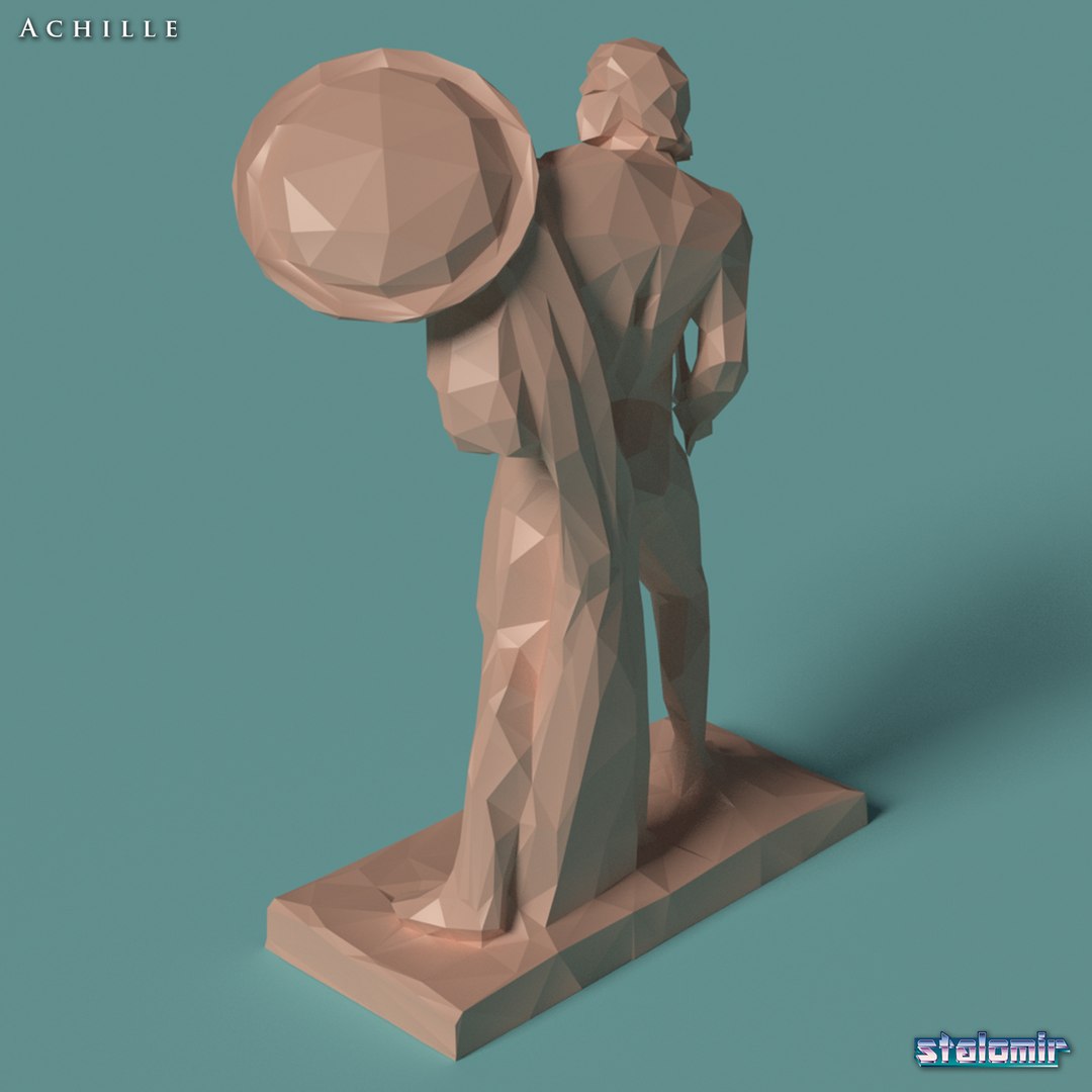 3D Model Achilles Polygonal - TurboSquid 1217814