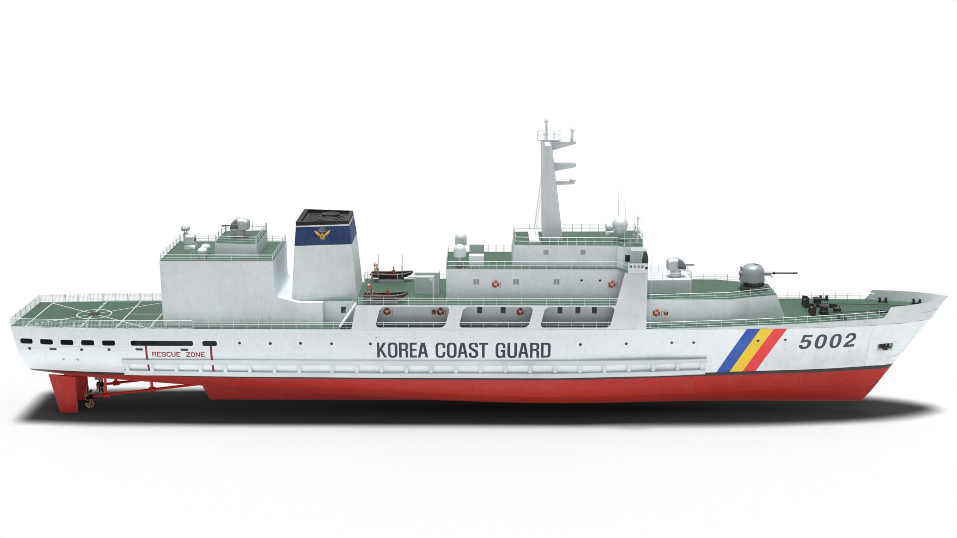 3D Coast Guard Ship Lee Cheong Ho - TurboSquid 2217457