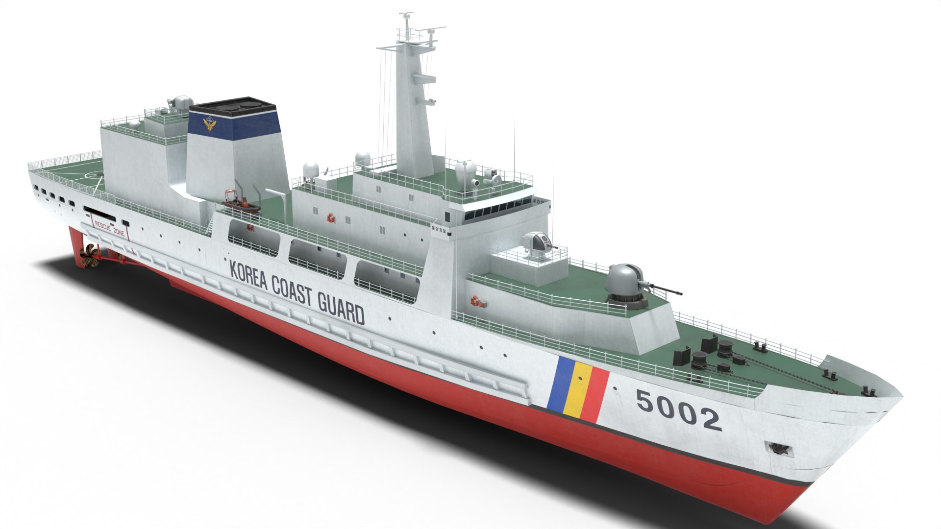 3D Coast Guard Ship Lee Cheong Ho - TurboSquid 2217457