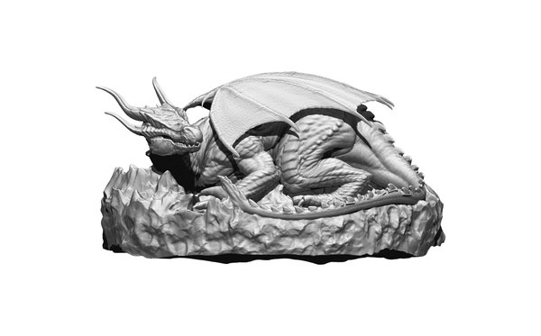 3D sleeping dragon - TurboSquid 2029609