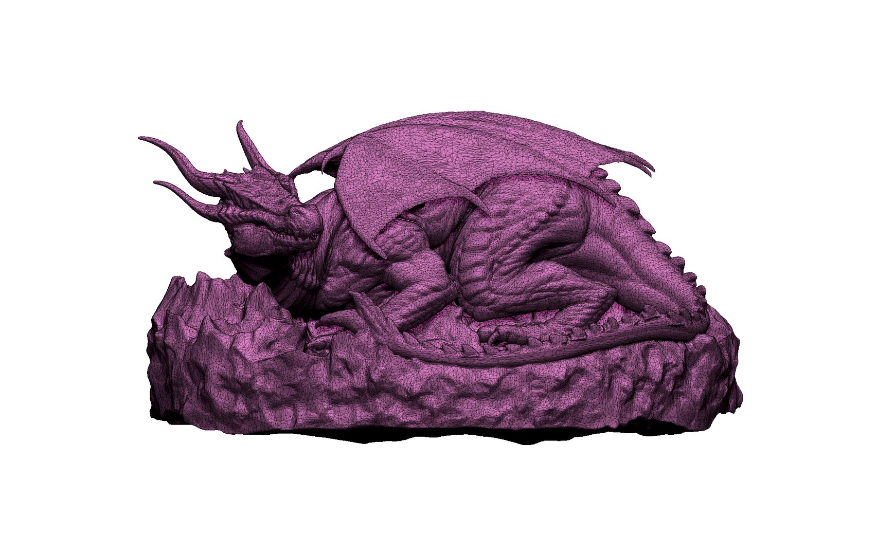 3D Sleeping Dragon - TurboSquid 2029609