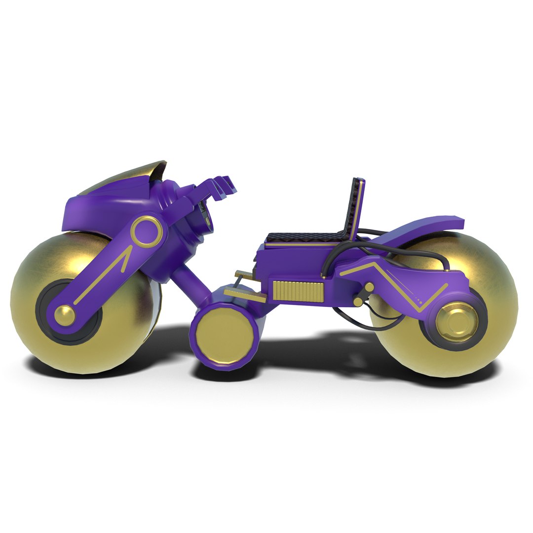3D Science Fiction Bike Sci Fi Model - TurboSquid 2095840