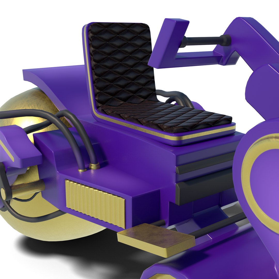 3D Science Fiction Bike Sci Fi Model - TurboSquid 2095840