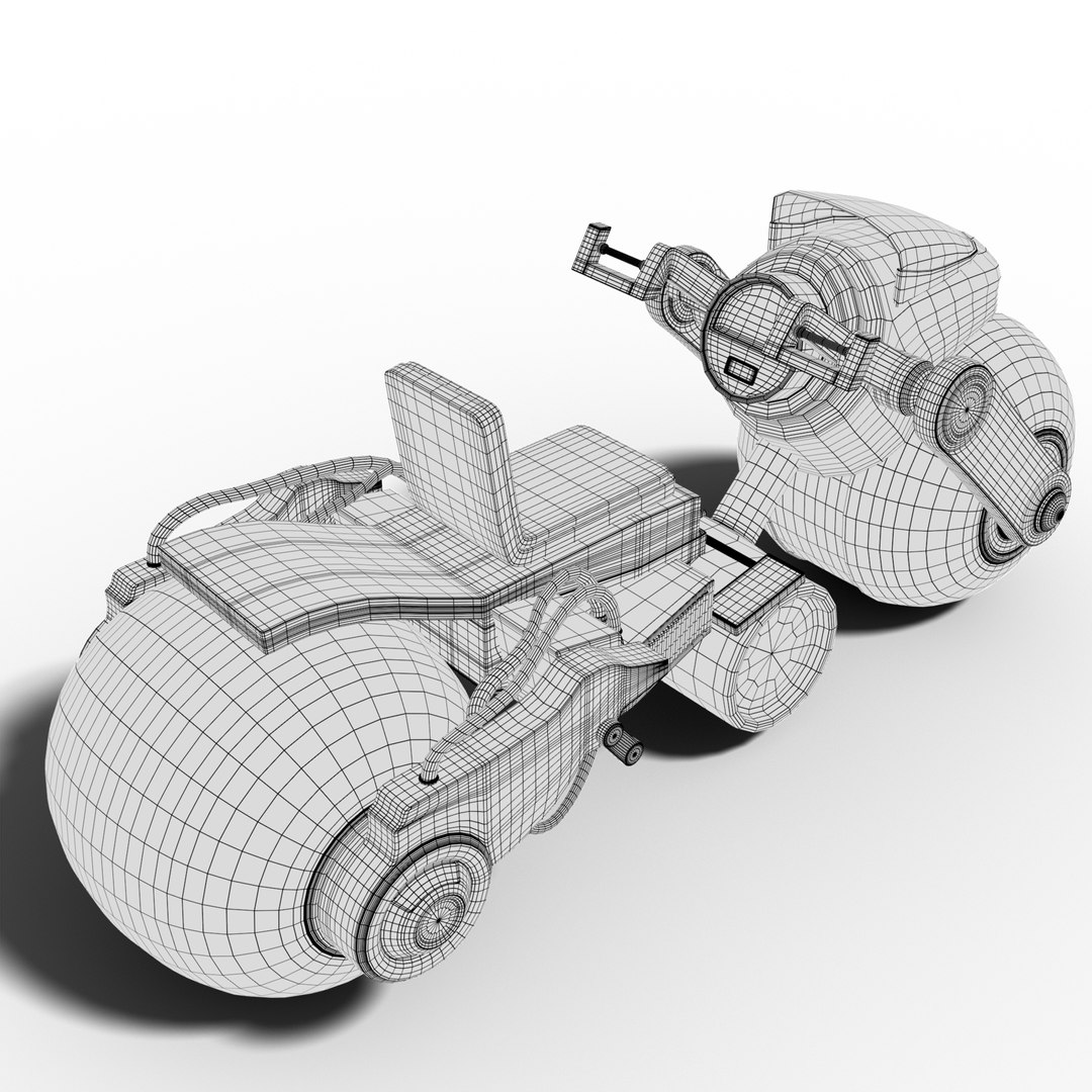 3D Science Fiction Bike Sci Fi Model - TurboSquid 2095840