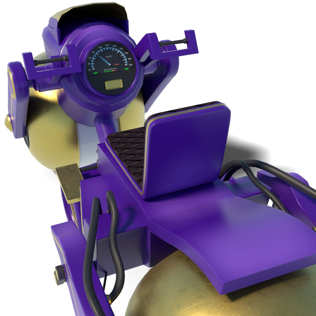 3D Science Fiction Bike Sci Fi Model - TurboSquid 2095840