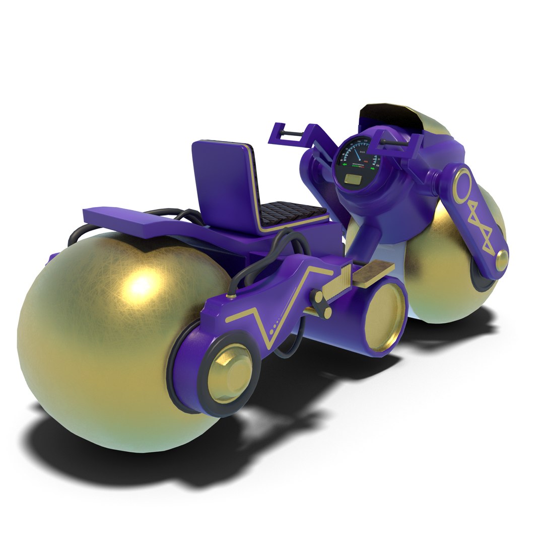 3D Science Fiction Bike Sci Fi Model - TurboSquid 2095840