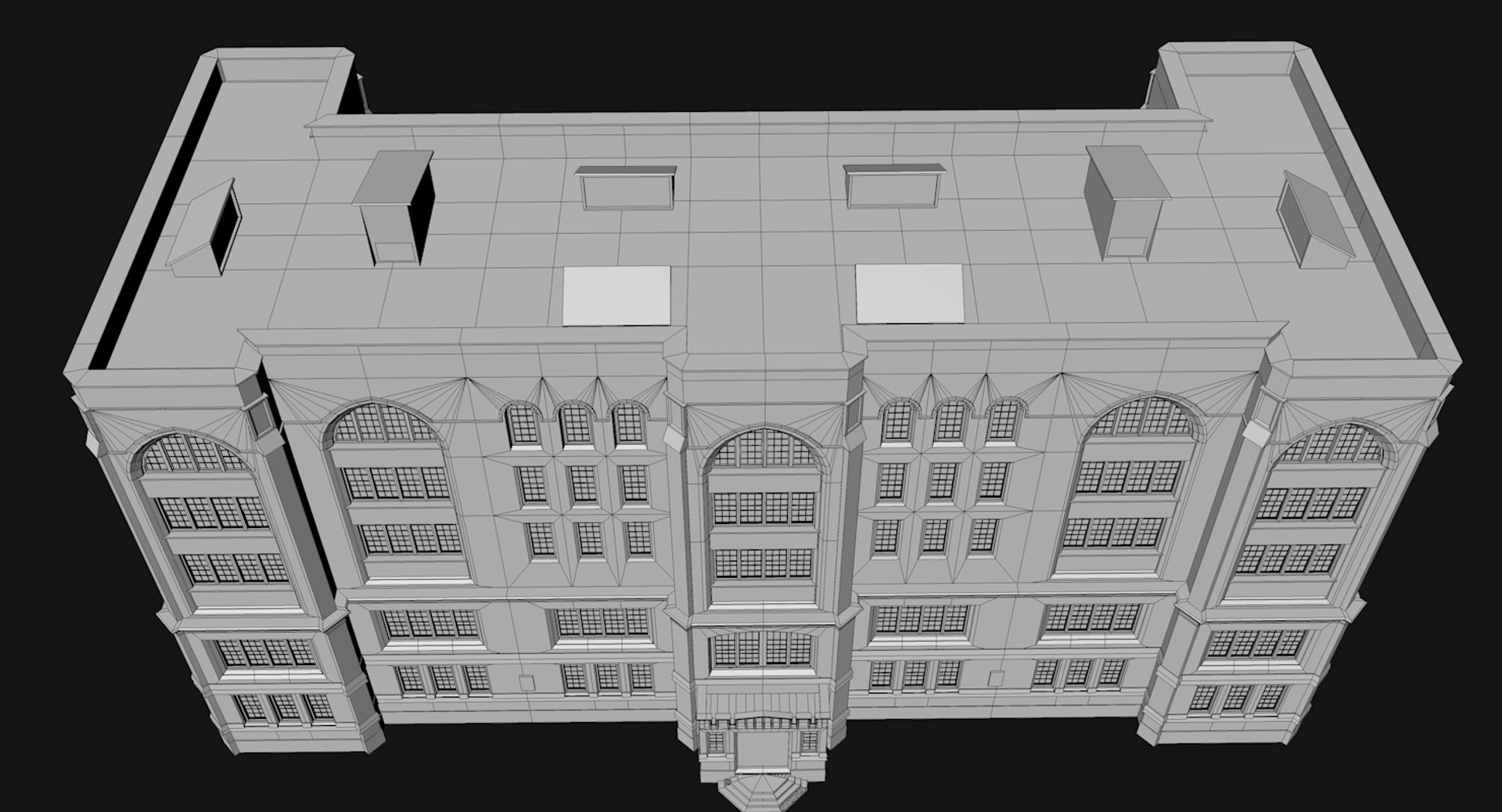 american building c4d