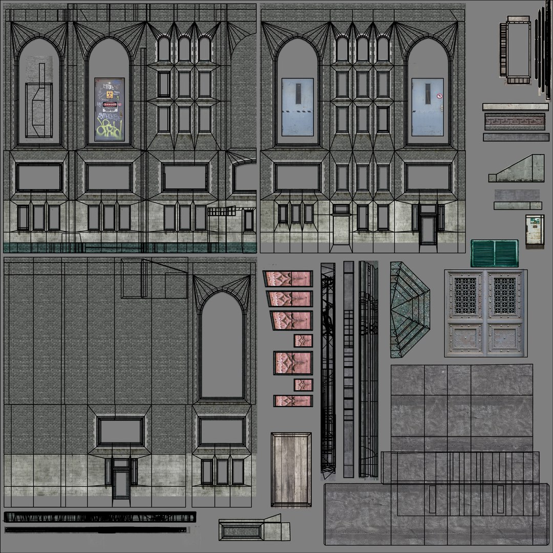 american building c4d