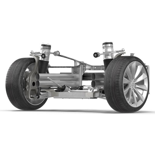 3d model of tesla s suspension modeled