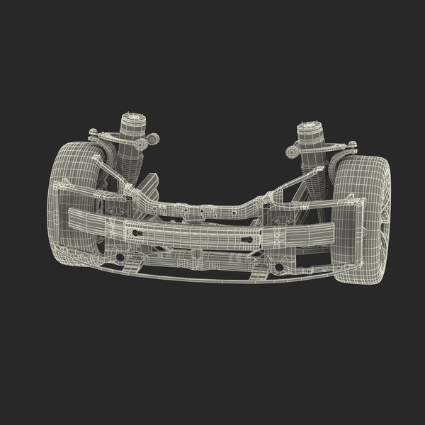3d model of tesla s suspension modeled