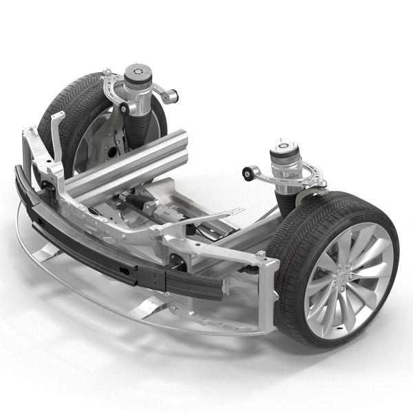 3d model of tesla s suspension modeled